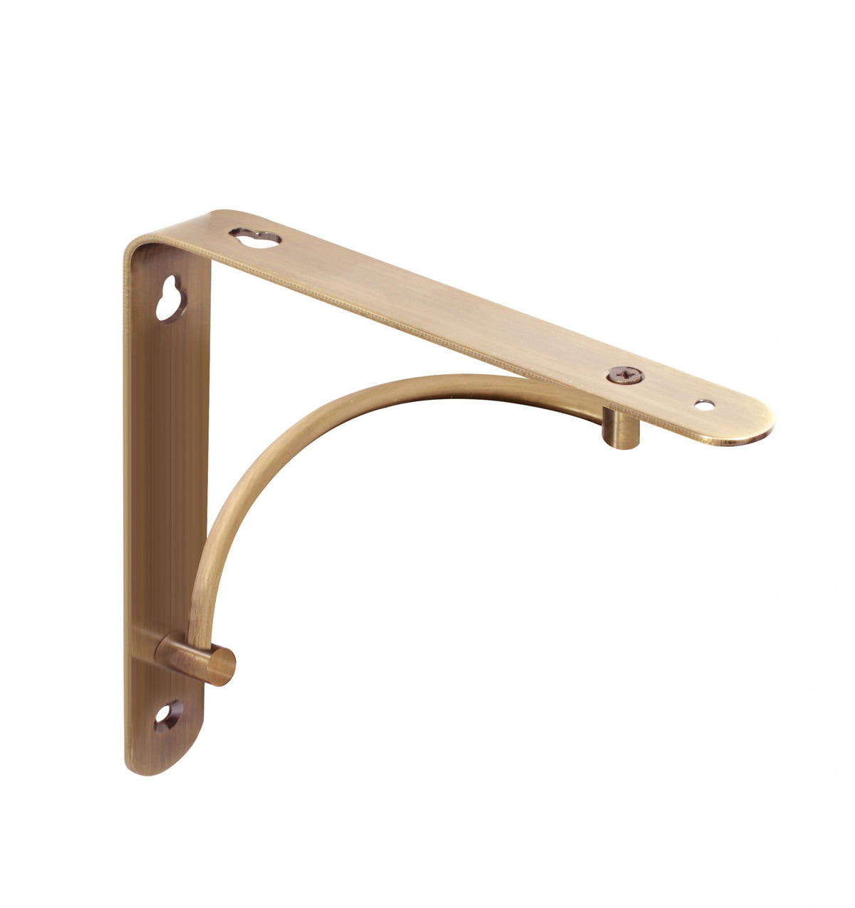 Arc Bracket (4 Pack) 230 x 180mm Brushed Brass — UK Office Furniture