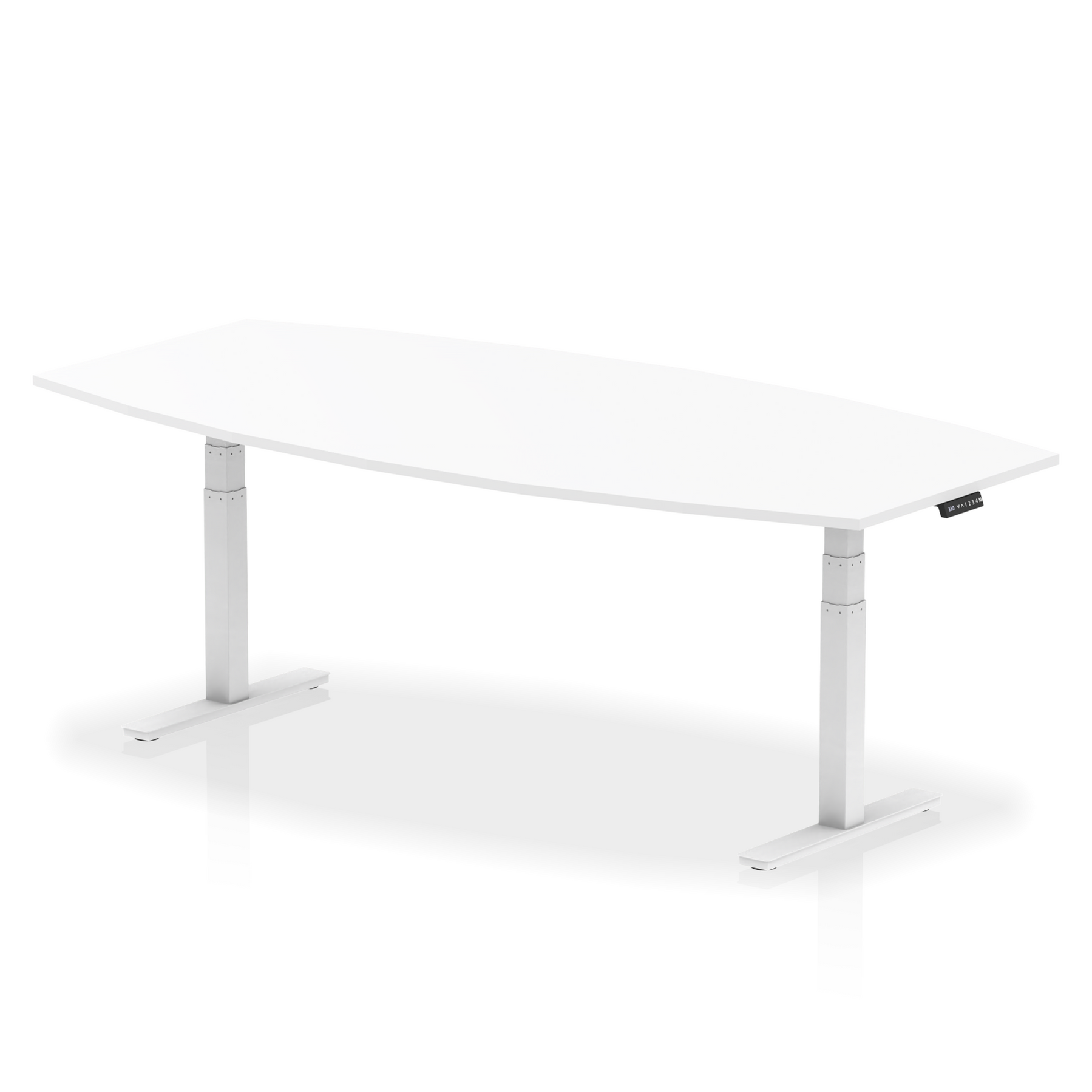 High Gloss Writable Boardroom Table Height Adjustable — UK Office Furniture