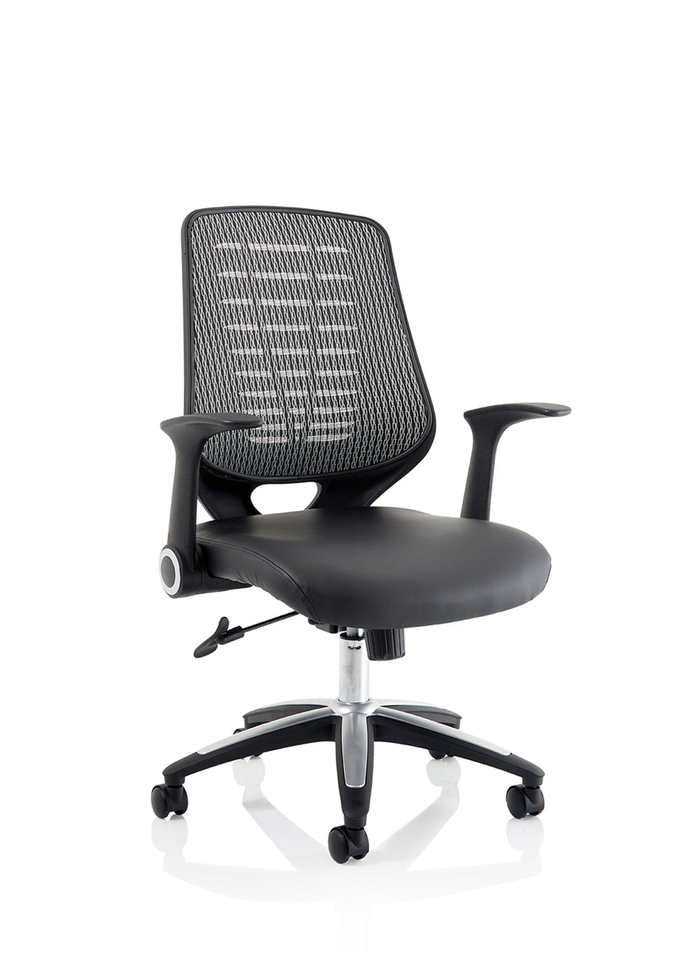 Relay Medium Mesh Back Task Operator Office Chair with Arms — UK Office ...