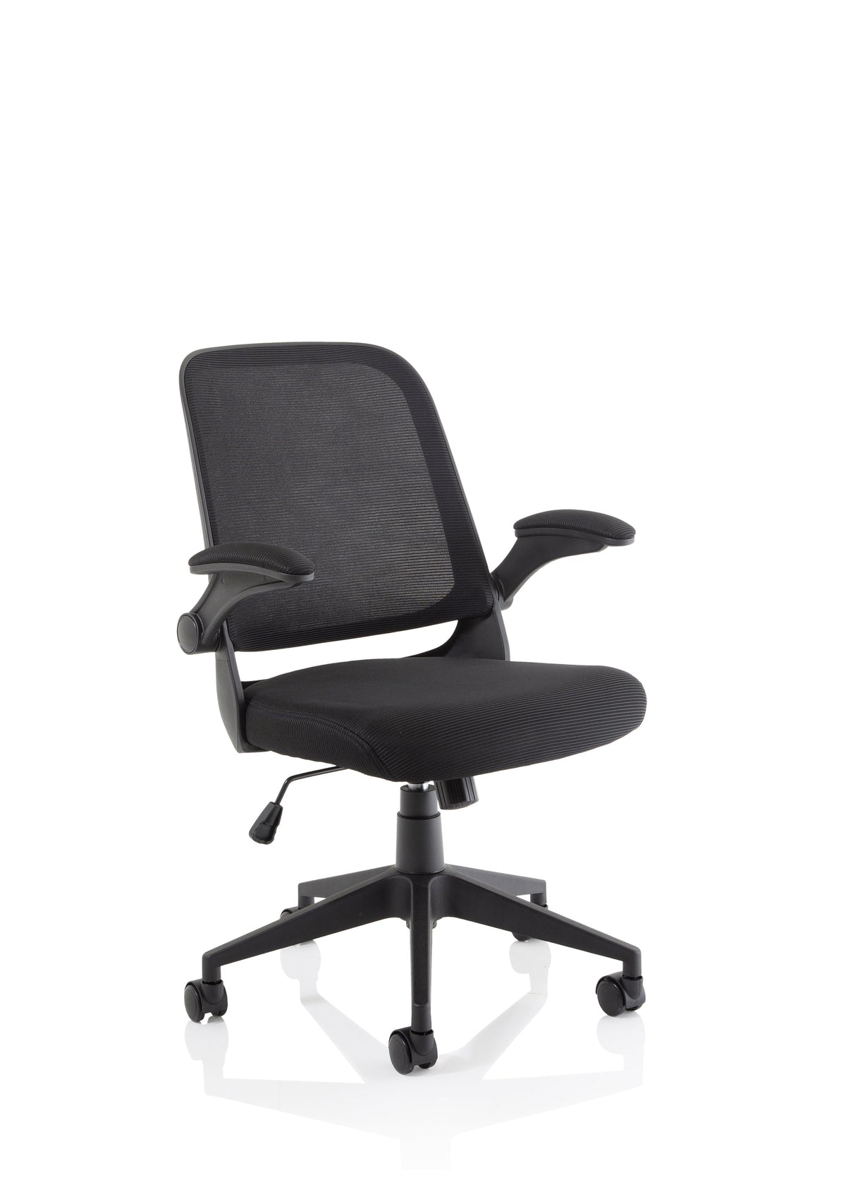 EE - Crew Task Operator Mesh Chair With Folding Arms — UK Office Furniture