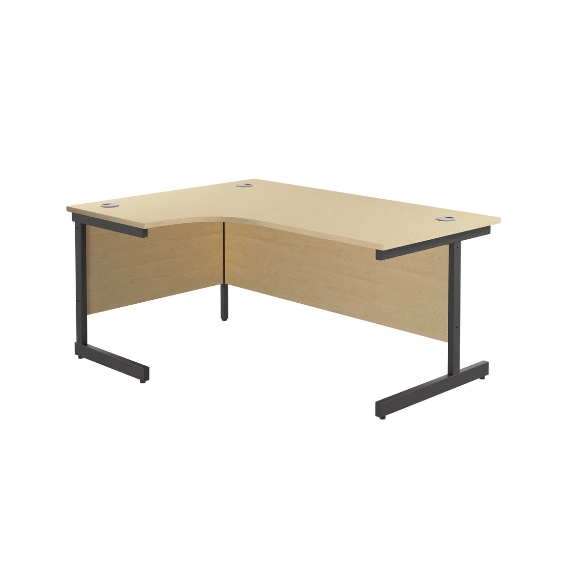 Single Upright Left Hand Radial Desk — UK Office Furniture