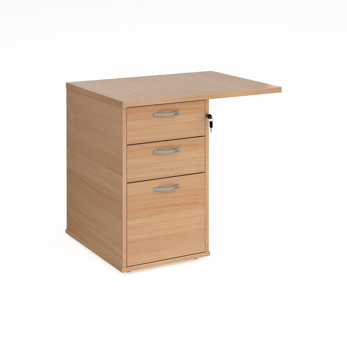 Universal desk high 3 drawer pedestal with flyover top — UK Office ...
